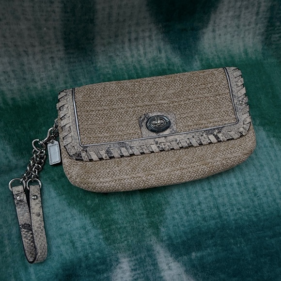 Coach | Bags | Coach Raffia Clutch Bag | Poshmark